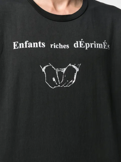 Enfants Riches Déprimés negative-print Short Sleeved T-shirt - Farfetch