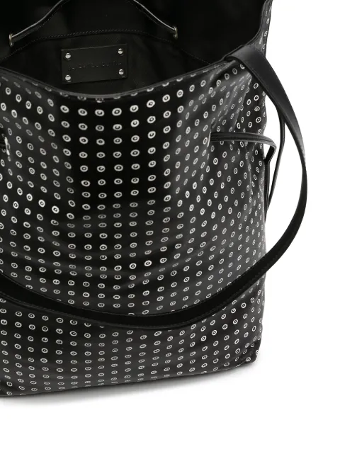 10 CORSO COMO Spot Print Leather Bucket Shoulder Bag - Farfetch