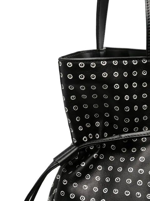 10 CORSO COMO Spot Print Leather Bucket Shoulder Bag - Farfetch