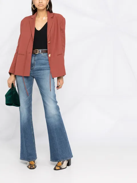Dorothee Schumacher Love high-rise Flared Jeans - Farfetch