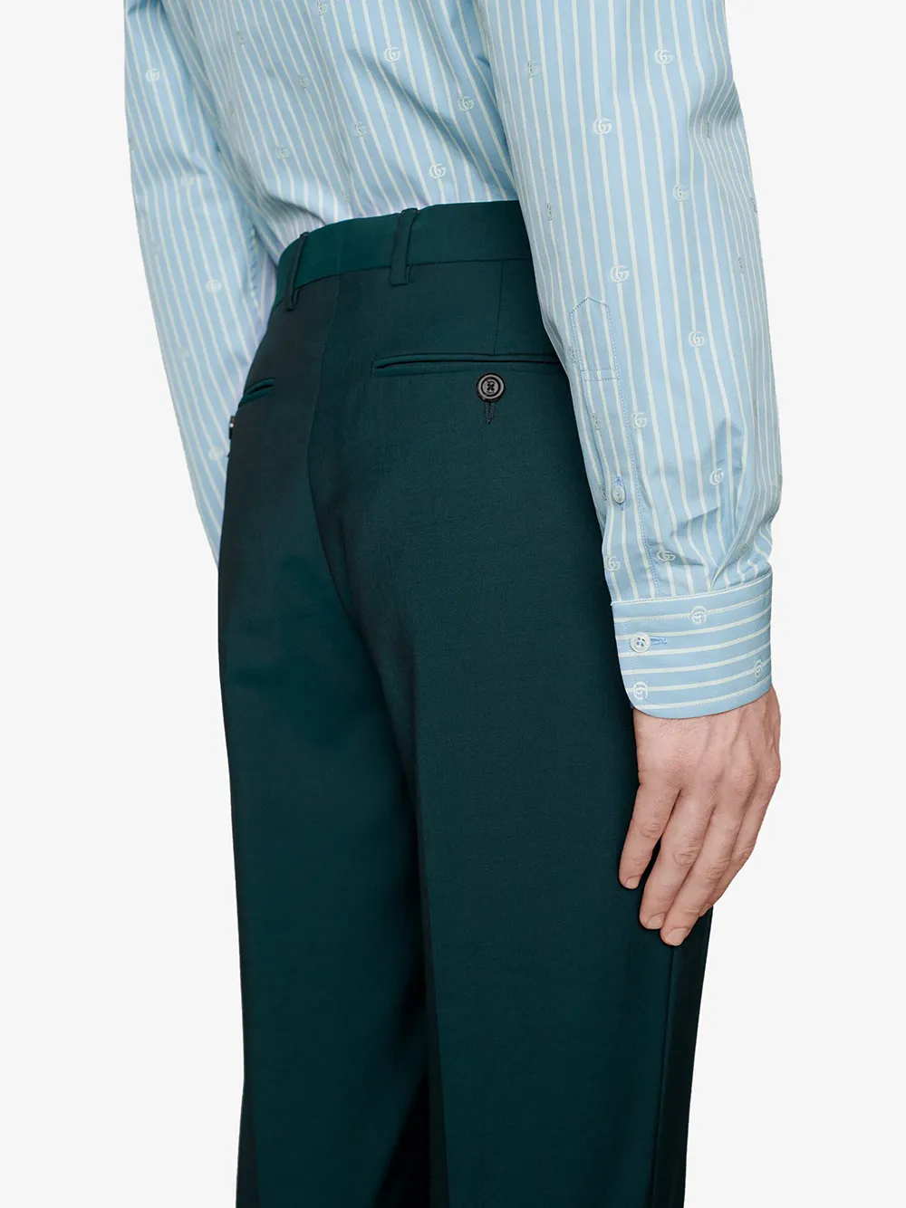Gucci Fil Coupé Button Front Shirt Farfetch