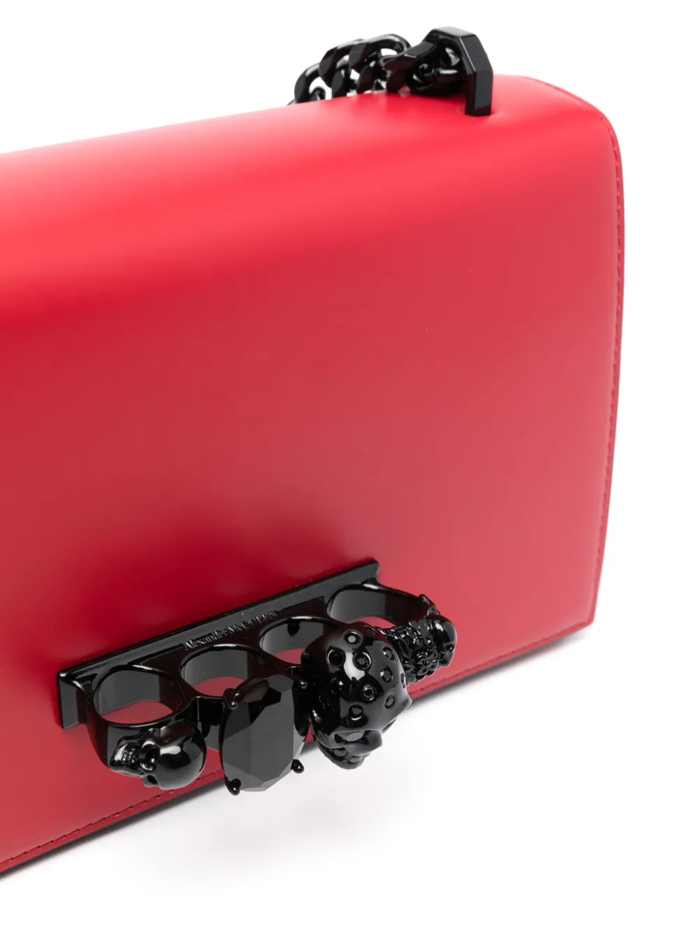 Alexander McQueen Knuckle Duster Shoulder Bag | Red | FARFETCH
