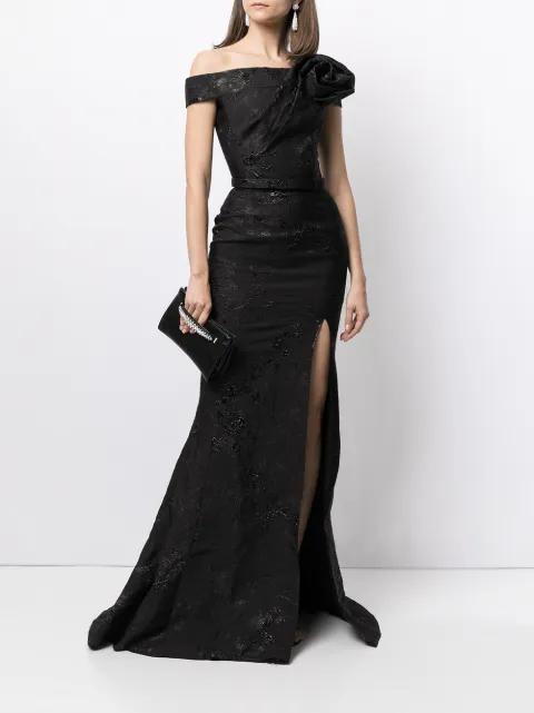 Saiid Kobeisy off-shoulder maxi dress - FARFETCH