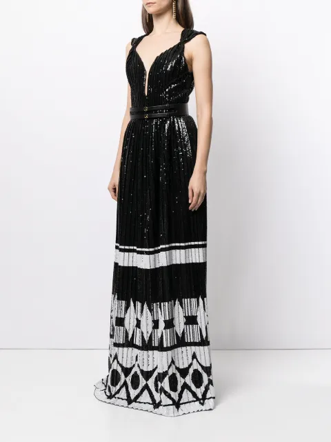 Saiid Kobeisy sequinned sleeveless maxi dress - FARFETCH