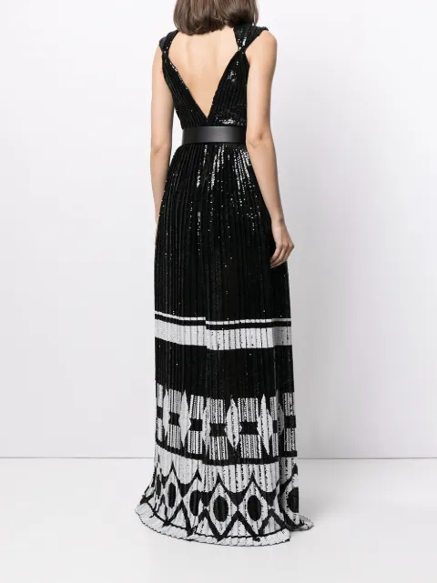 Saiid Kobeisy sequinned sleeveless maxi dress - FARFETCH
