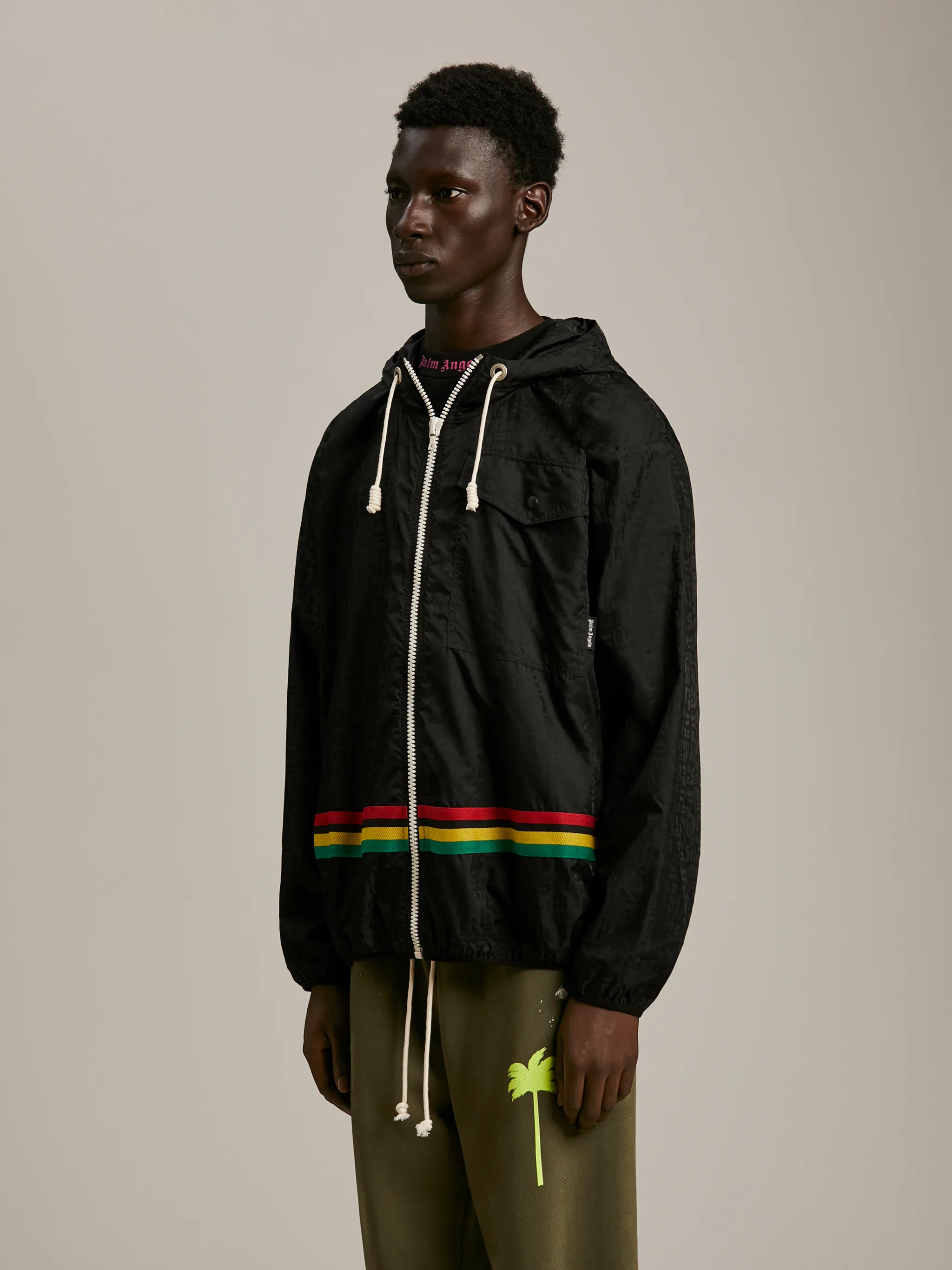 MONOGRAM WINDBREAKER - Palm Angels® Official