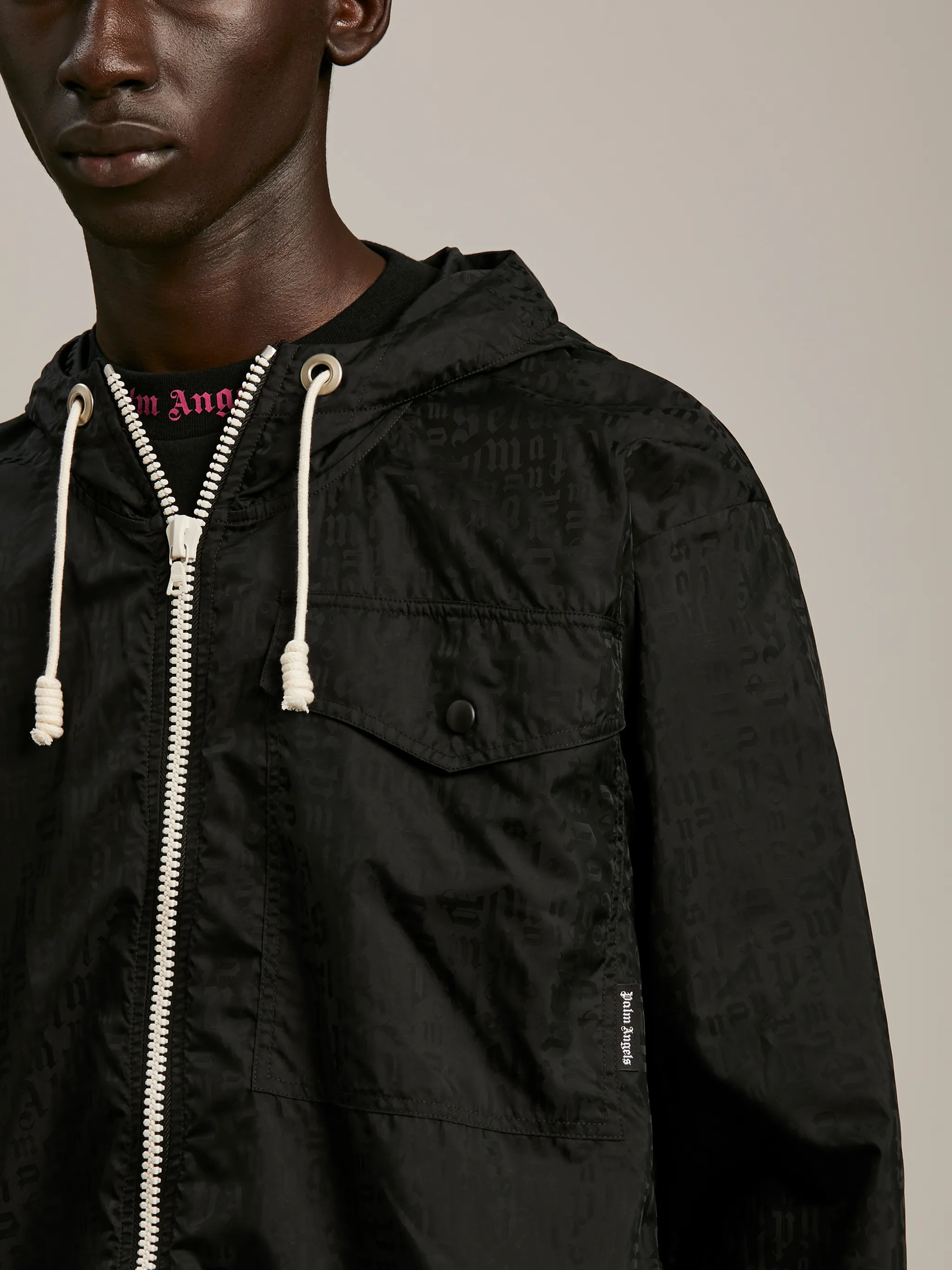 MONOGRAM WINDBREAKER - Palm Angels® Official
