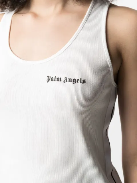 Palm Angels logo-print sleeveless tank top - FARFETCH