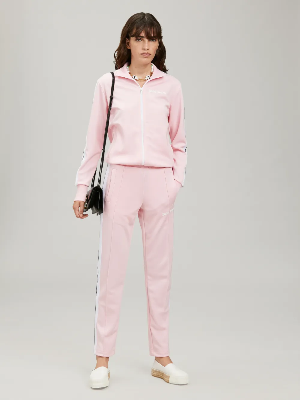 BLOSSOM PINK TRACK PANTS in pink - Palm Angels® Official
