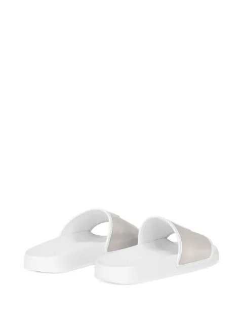 Shop Giuseppe Zanotti Brett satin slides with Express Delivery - FARFETCH