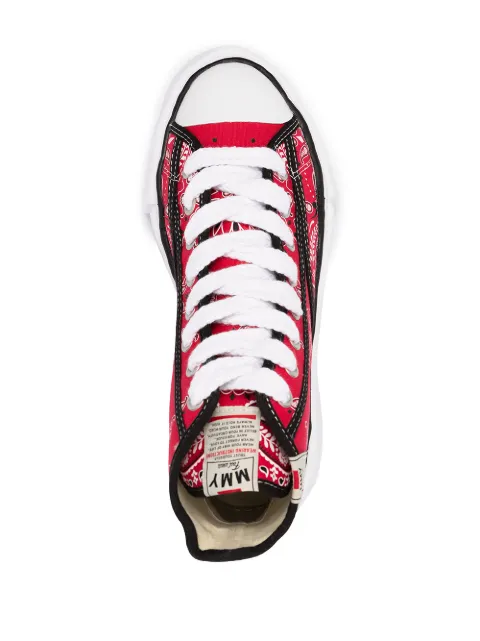 Maison Mihara Yasuhiro red Peterson Original Sole high-top sneakers for ...