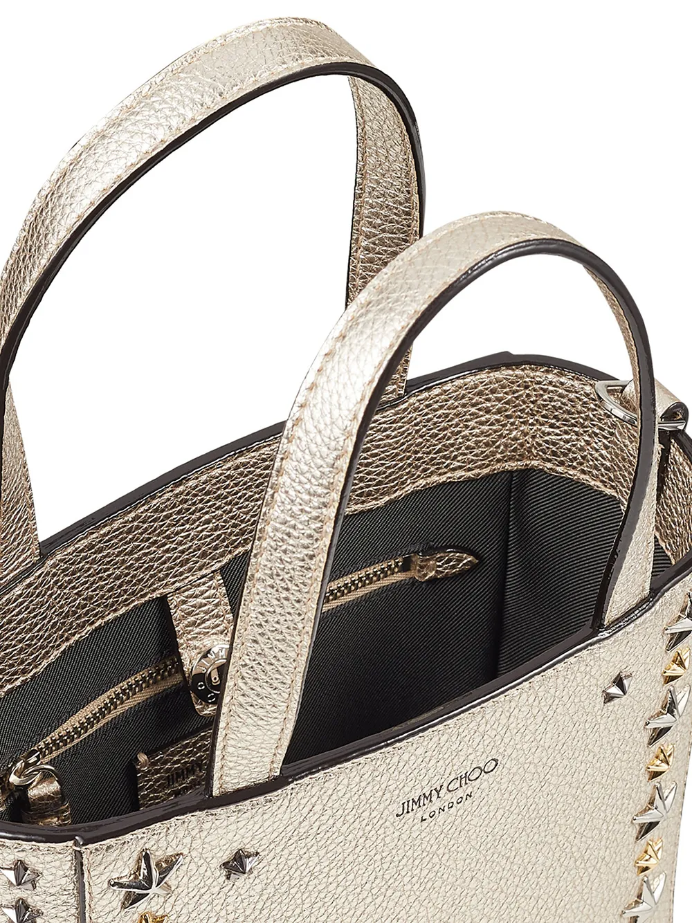 Jimmy Choo Mini Pegasi Tote Bag In Light Gold/mix | ModeSens