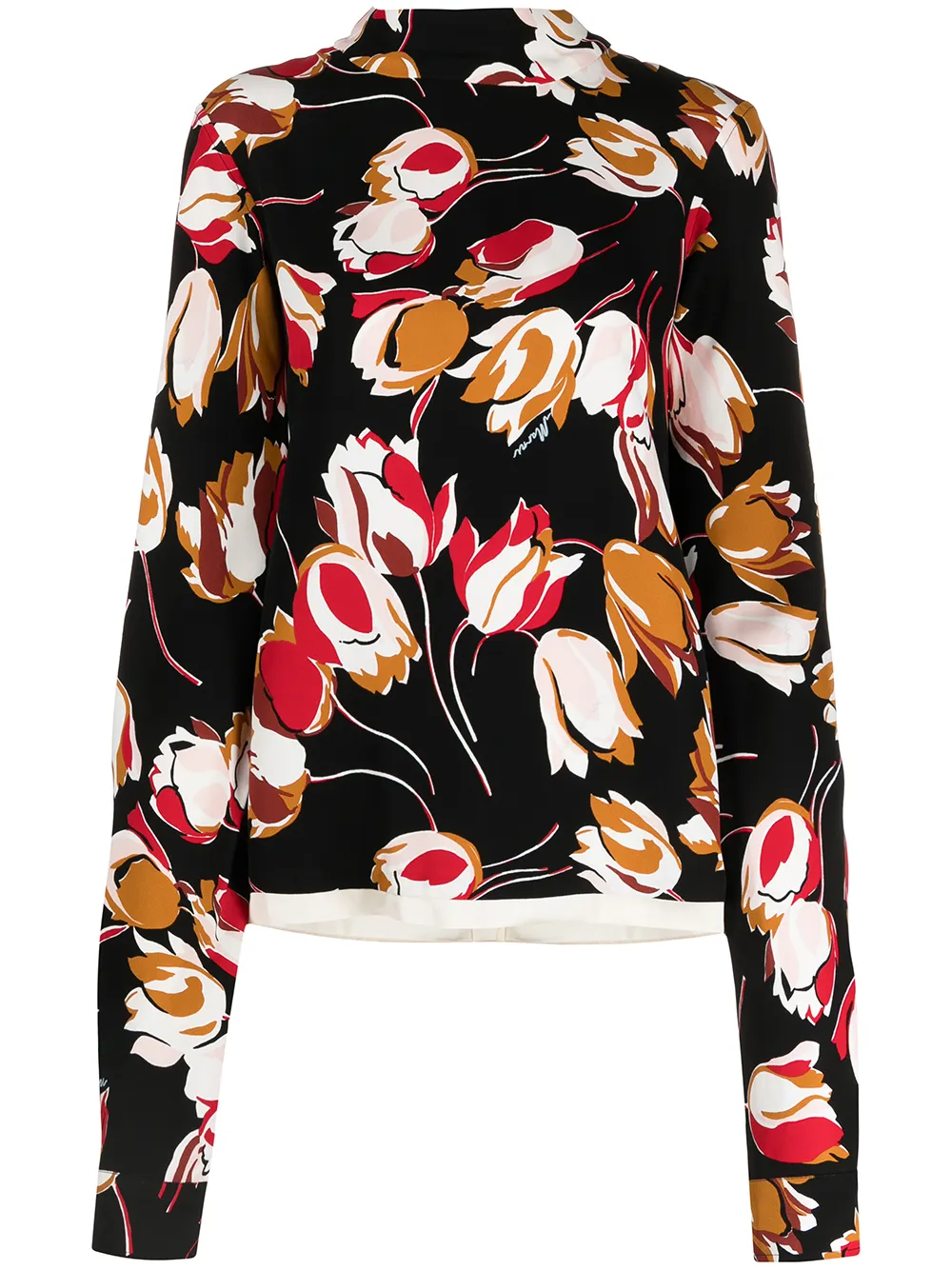 Marni Flower Print Long sleeves Blouse Farfetch