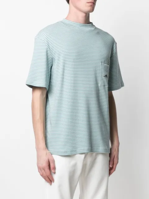Anglozine striped short-sleeved T-shirt - FARFETCH
