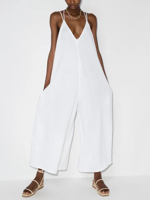 Cloe Cassandro Bianca wide-leg Jumpsuit - Farfetch