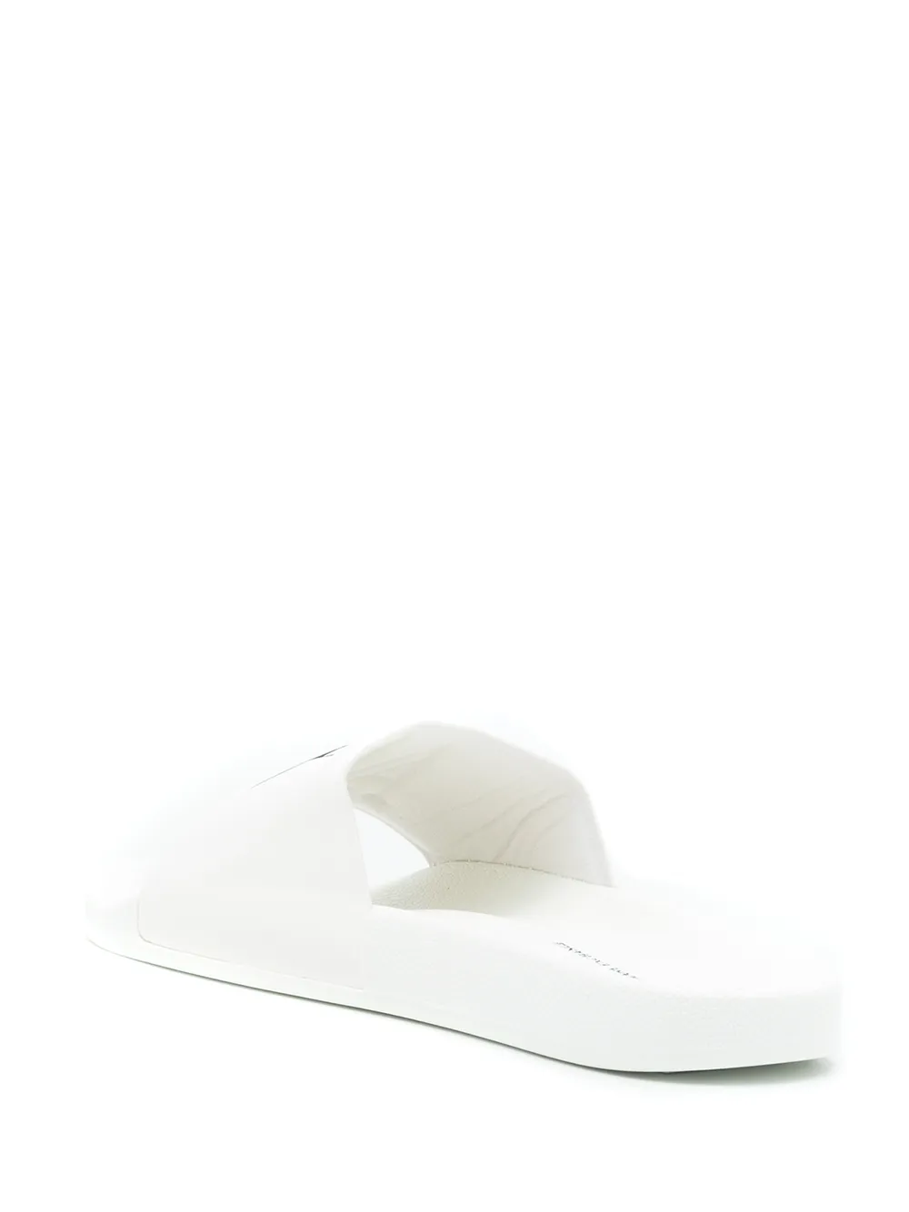 Armani Exchange Logo-print Slip-on Slides In White | ModeSens