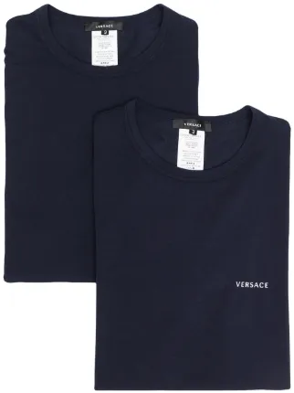 Versace two-pack Crewneck T-shirts | Blue | FARFETCH IN