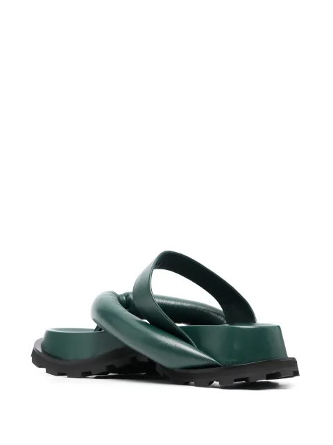 Jil Sander padded-strap Flip Flops - Farfetch