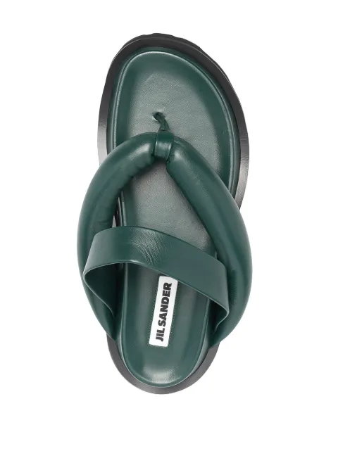 Jil Sander padded-strap Flip Flops - Farfetch