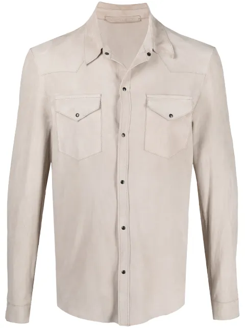Shop Salvatore Santoro button-down fitted shirt with Express Delivery ...