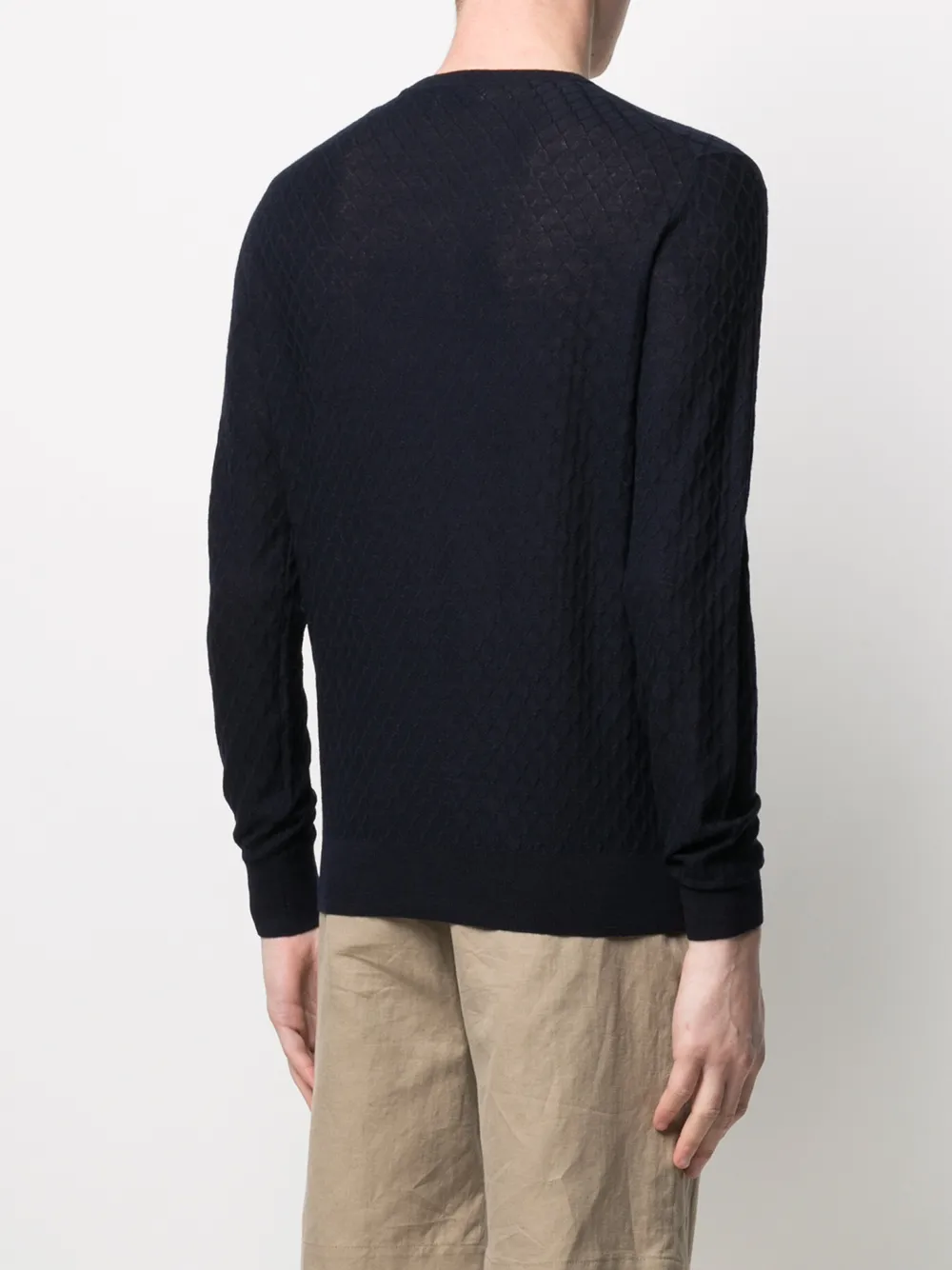 Ballantyne Diamond Pattern Jumper Farfetch ballantyne-diamond-pattern-jumper-farfetch