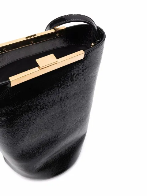 Shop Khaite Etta leather bucket bag with Express Delivery - FARFETCH