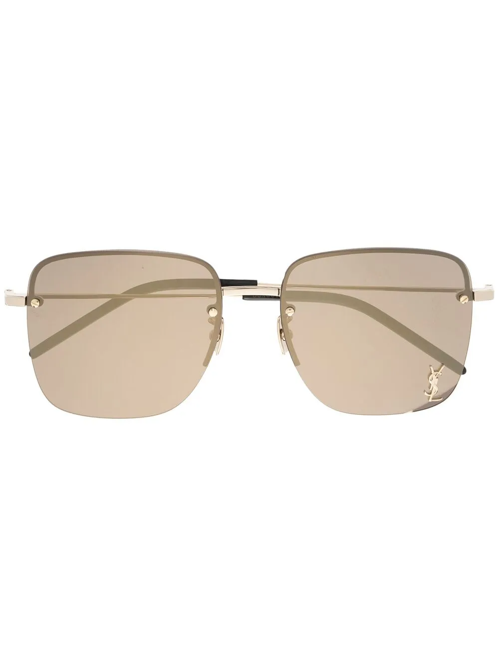 Saint Laurent Monogram Sl312m Frameless Sunglasses In Schwarz | ModeSens