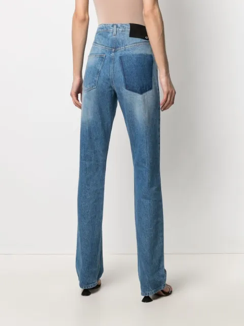 Shop Paco Rabanne high-waist missing pocket jeans with Express Delivery ...