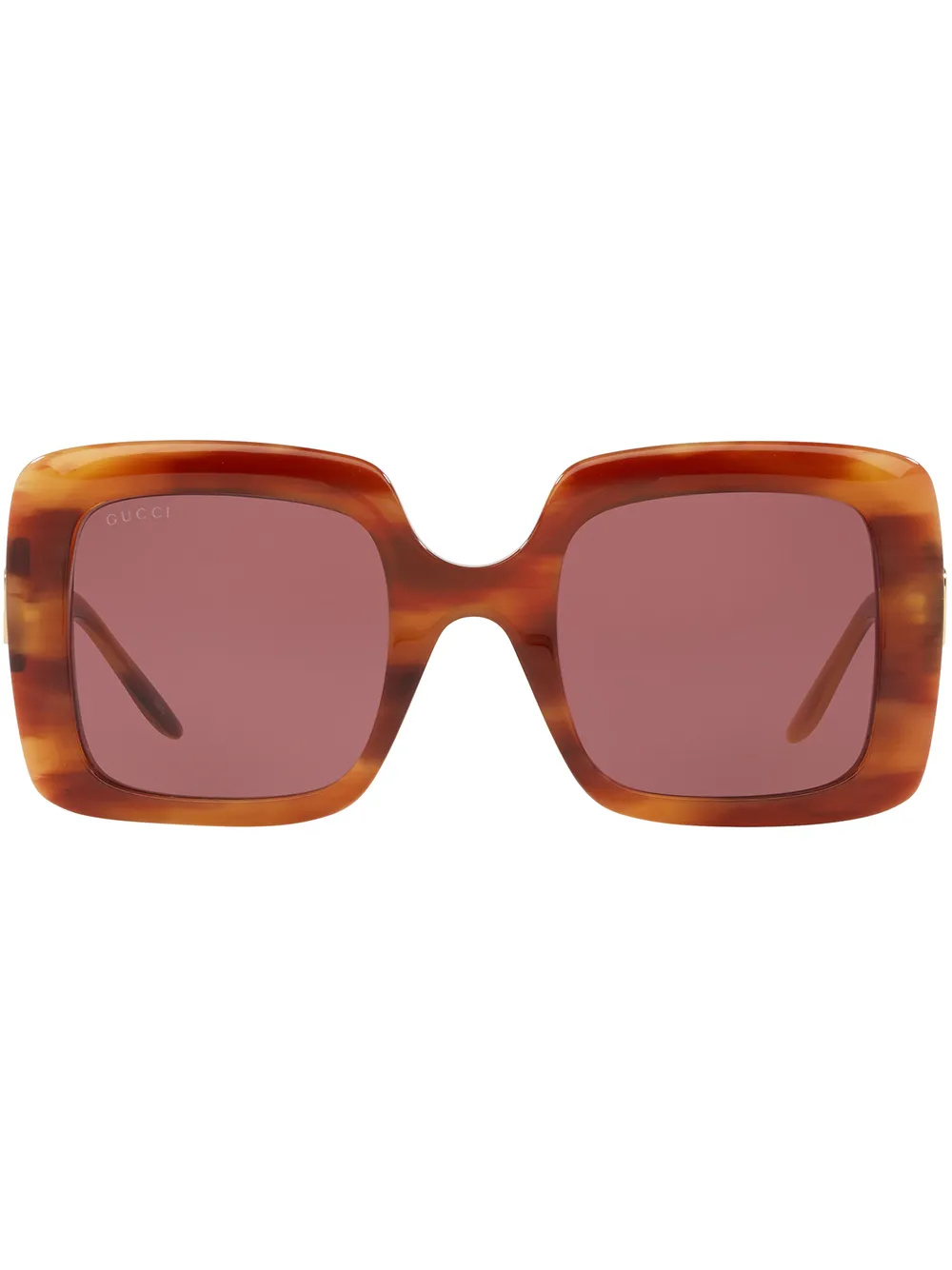 Gucci Eyewear Oversized square-frame Sunglasses | Brown | FARFETCH