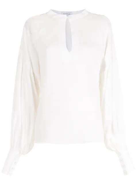 Olympiah Long Puff Sleeve Blouse - Farfetch