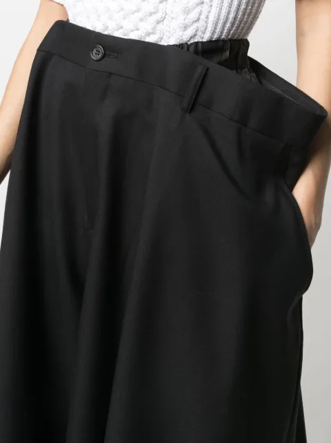 Comme Des Garçons Noir Kei Ninomiya wide-leg Cropped Trousers - Farfetch
