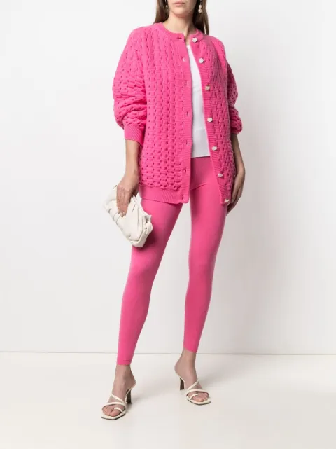 AMI AMALIA honeycomb-knit Wool Cardigan - Farfetch