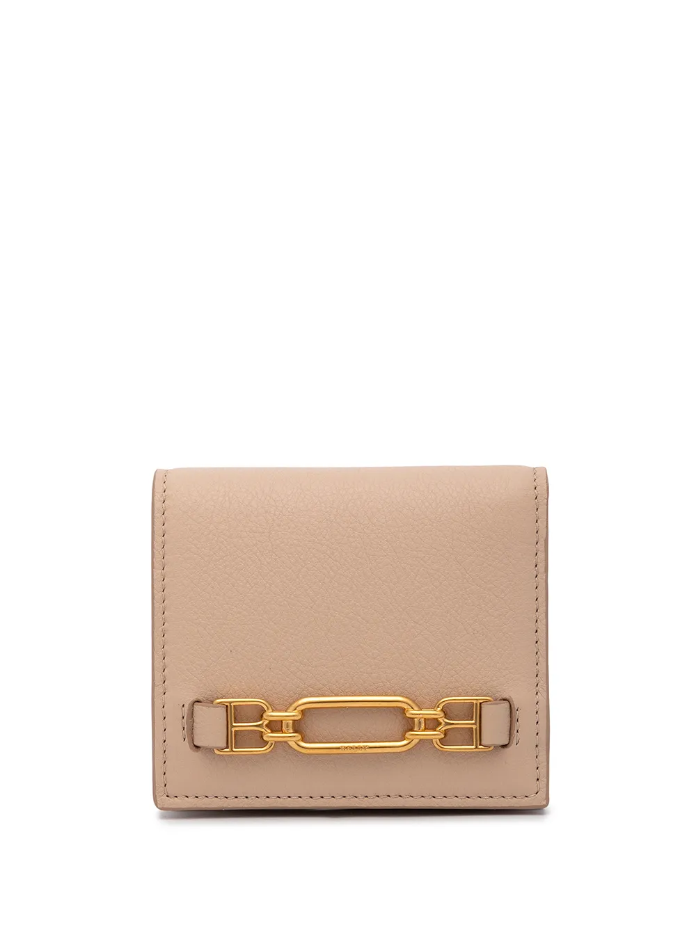 Bally Viden Logo Compact Wallet In Nude | ModeSens