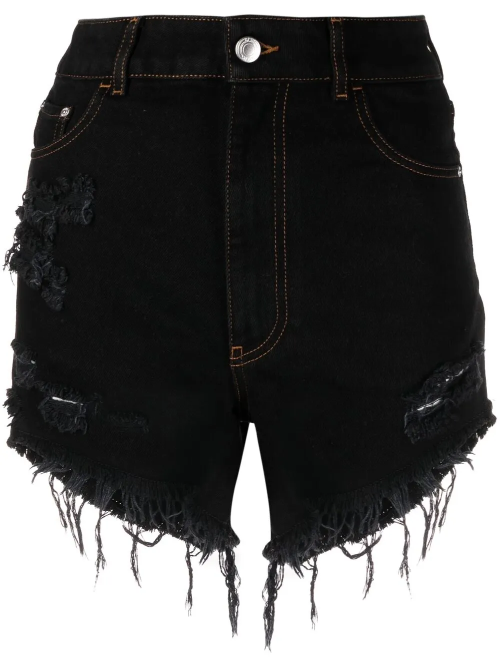 Gcds Distressed Denim Shorts Farfetch