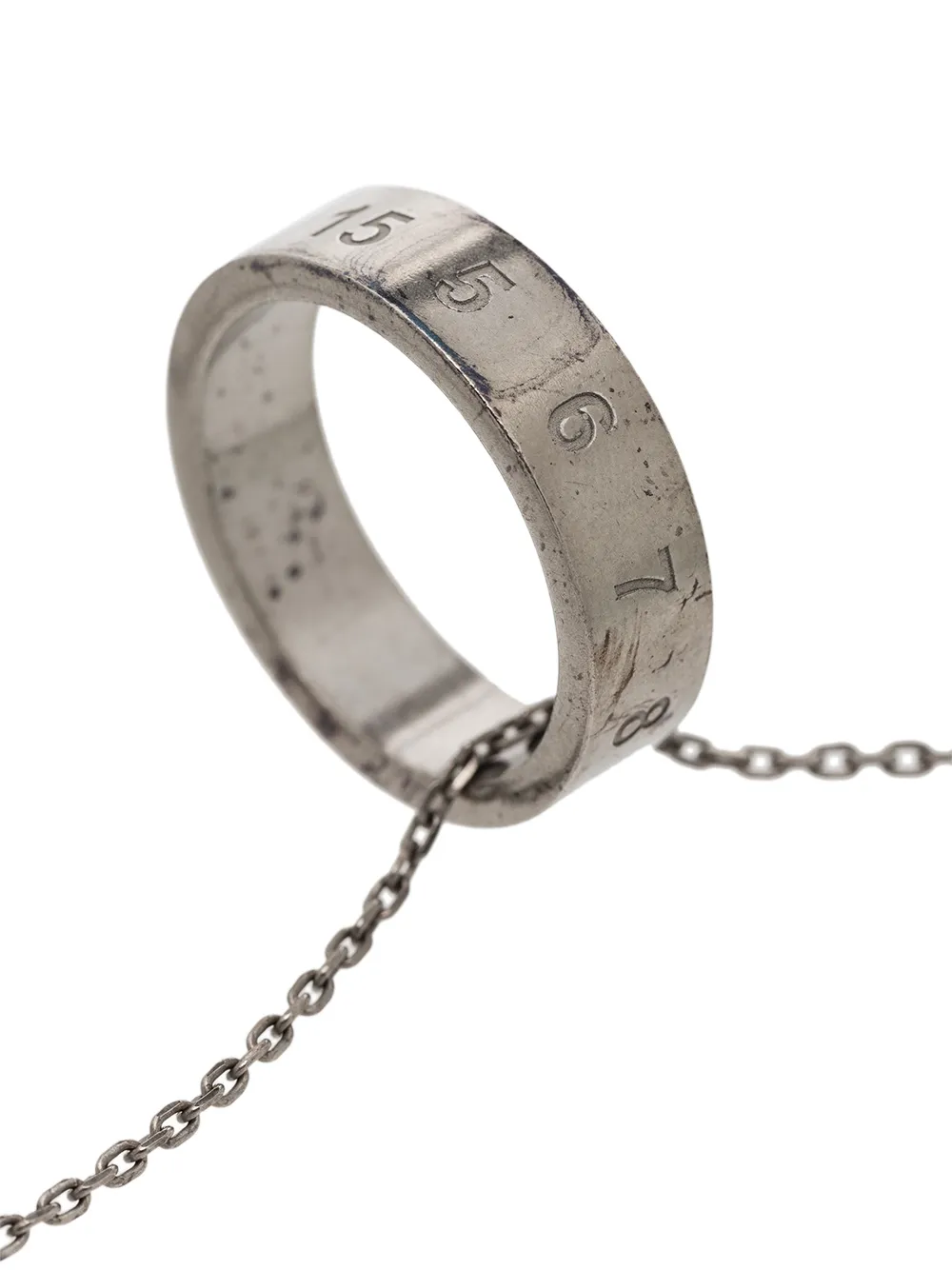 Maison Margiela number-engraved Ring Necklace - Farfetch