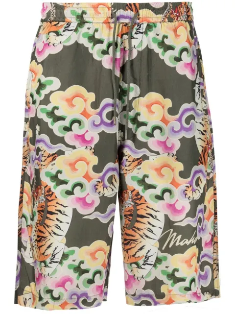 Maharishi tiger-print bermuda shorts - FARFETCH