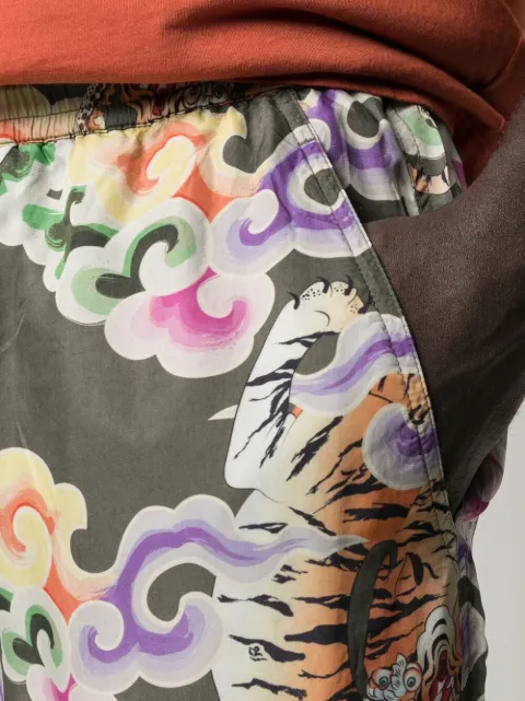 Maharishi tiger-print bermuda shorts - FARFETCH