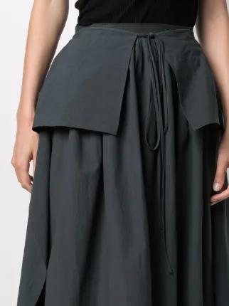 layered mid-length skirt | Uma Wang - idollook