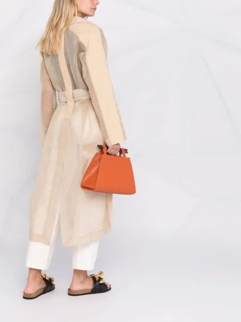 Gentry Portofino semi-sheer long-length Coat - Farfetch
