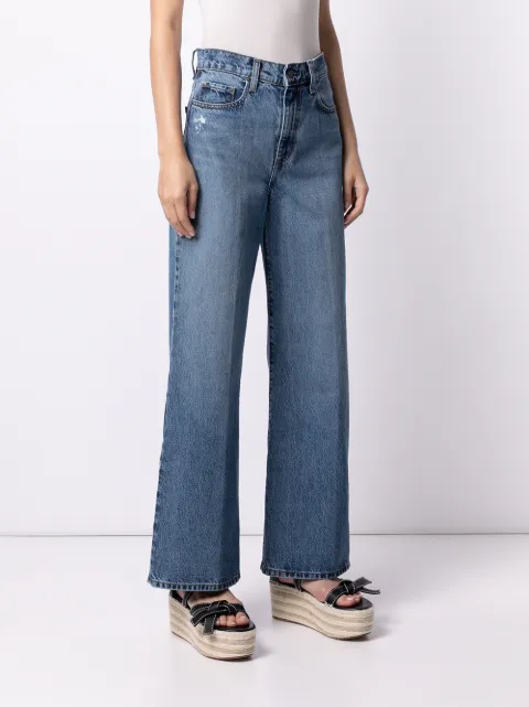Nobody Denim blue Skylar wide-leg jeans for women | P9263 at Farfetch.com