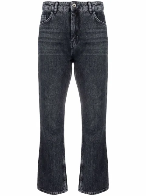 Patrizia Pepe high-waisted Cropped Jeans - Farfetch