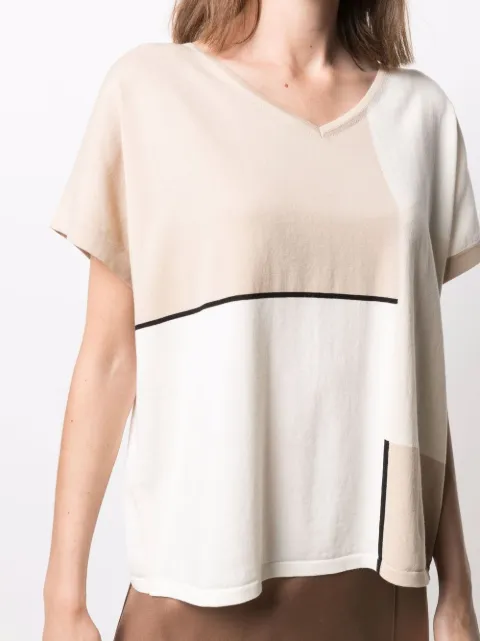 Gentry Portofino T-Shirt In Colour-Block-Optik - Farfetch