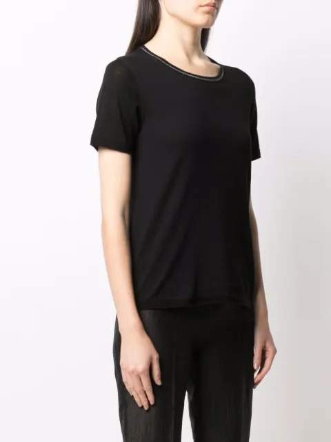 Gentry Portofino contrasting-stitch T-shirt - Farfetch