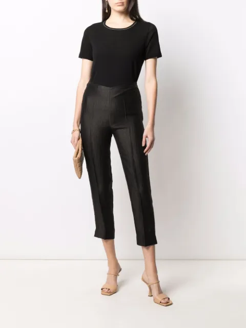 Gentry Portofino contrasting-stitch T-shirt - Farfetch