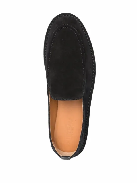 Buttero black Argentario suede loafers for men | B9320PEGOHR at ...