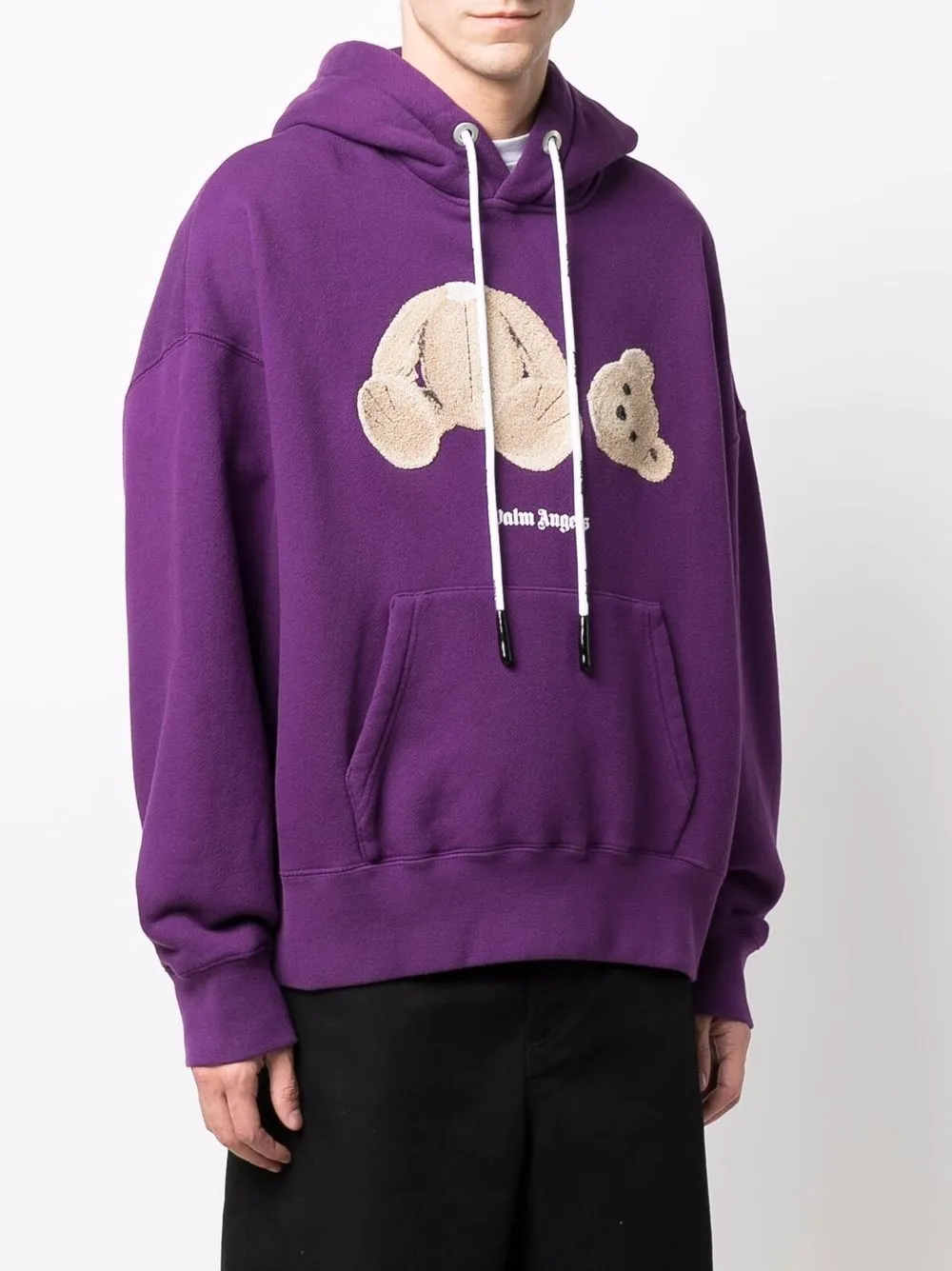Palm Angels Moletom Com Capuz E Logo Teddy Bear Farfetch