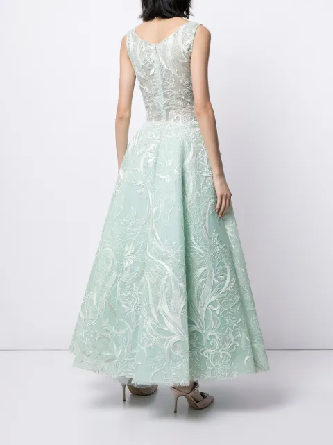 Saiid Kobeisy floral-embroidered Maxi Dress - Farfetch