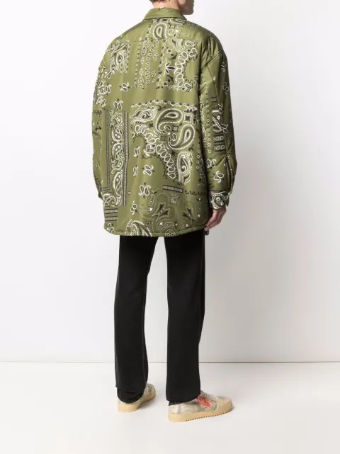 Khrisjoy bandana-print padded shirt - FARFETCH
