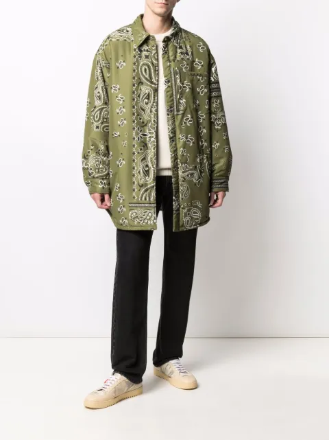 Khrisjoy bandana-print padded shirt - FARFETCH