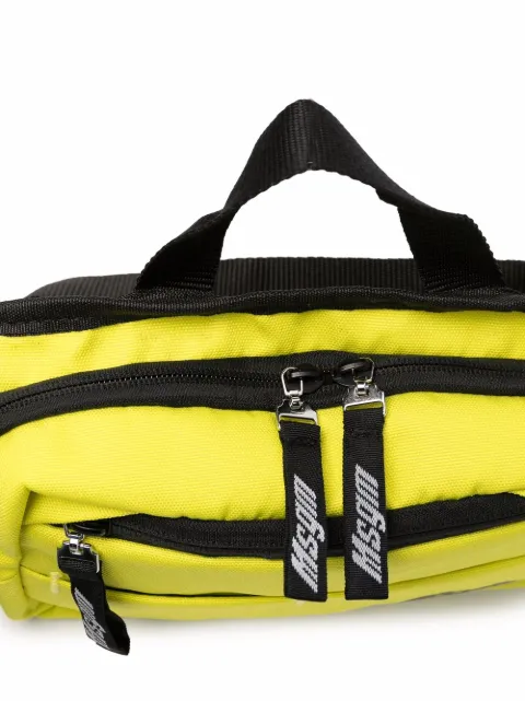 MSGM logo-print two-tone Belt Bag - Farfetch
